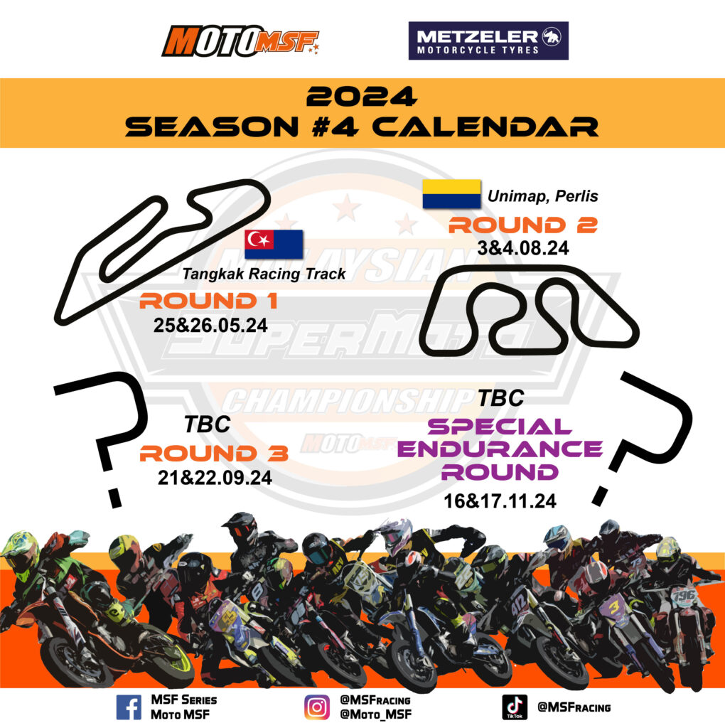 Malaysian Supermoto Championship 2024 : Season 4 Calendar ‣ MotoMsf