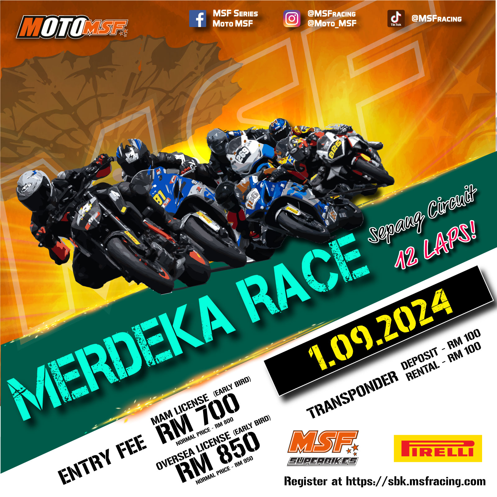 MSF Superbikes Round 3: Merdeka Race – Register Now ! ‣ MotoMsf